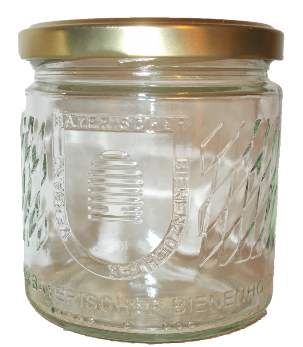 Original Bayerisches Honigglas 500g mit Blechdeckel - Imkereibedarf ...